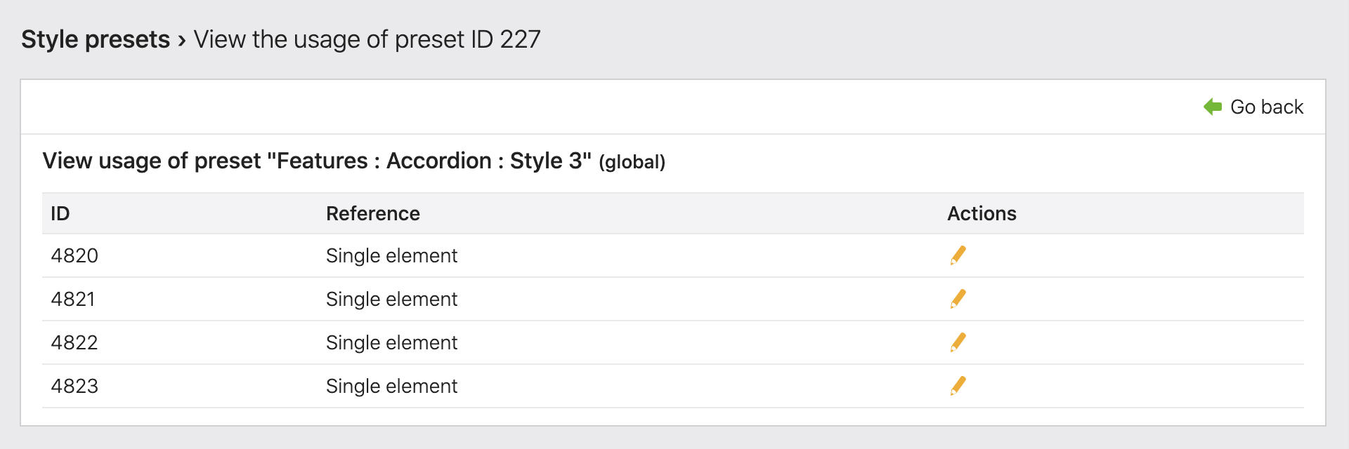 Style presets - Veello Docs